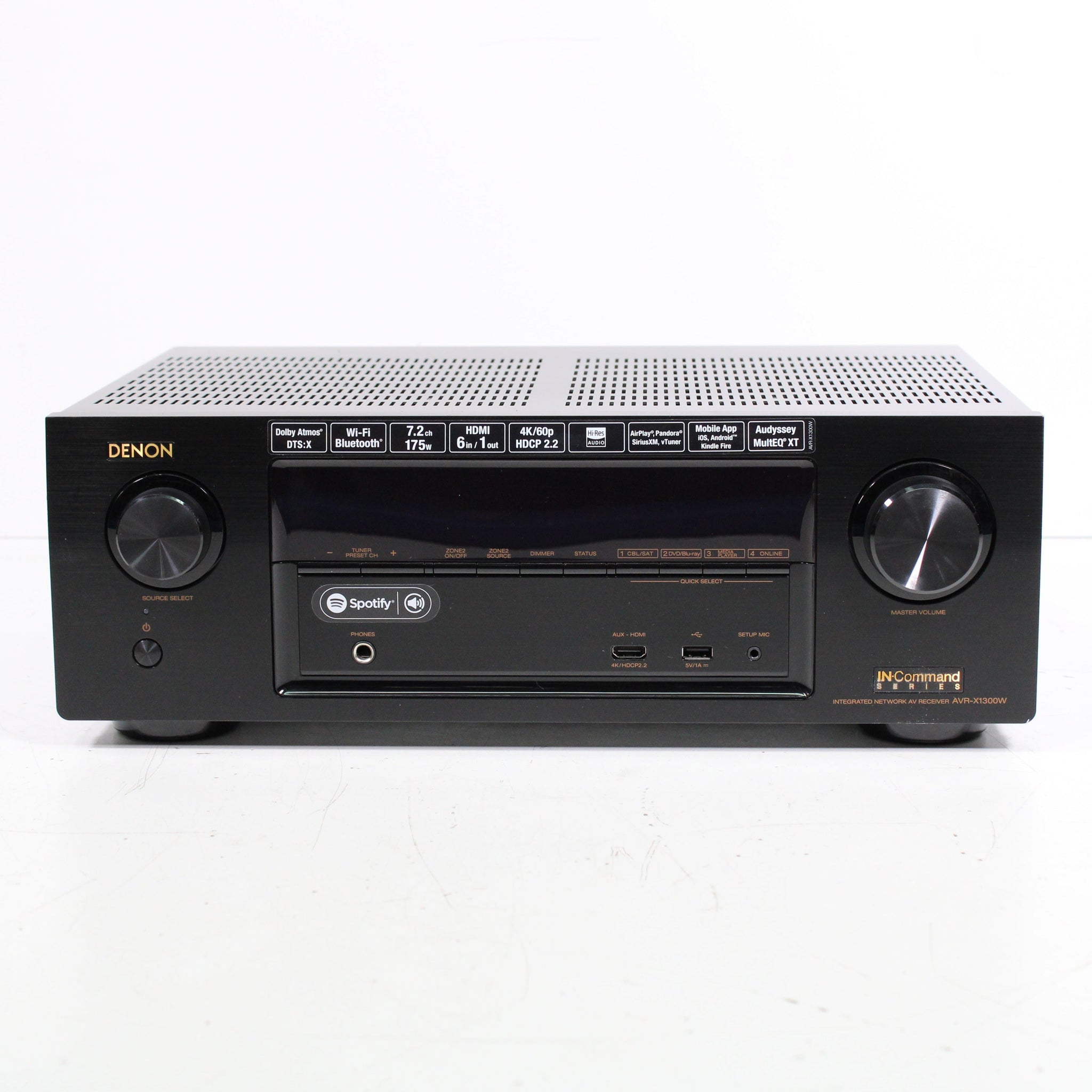 Denon AVR-X1300W 7.2 Channel Full 4K Bluetooth AV Receiver with Origin