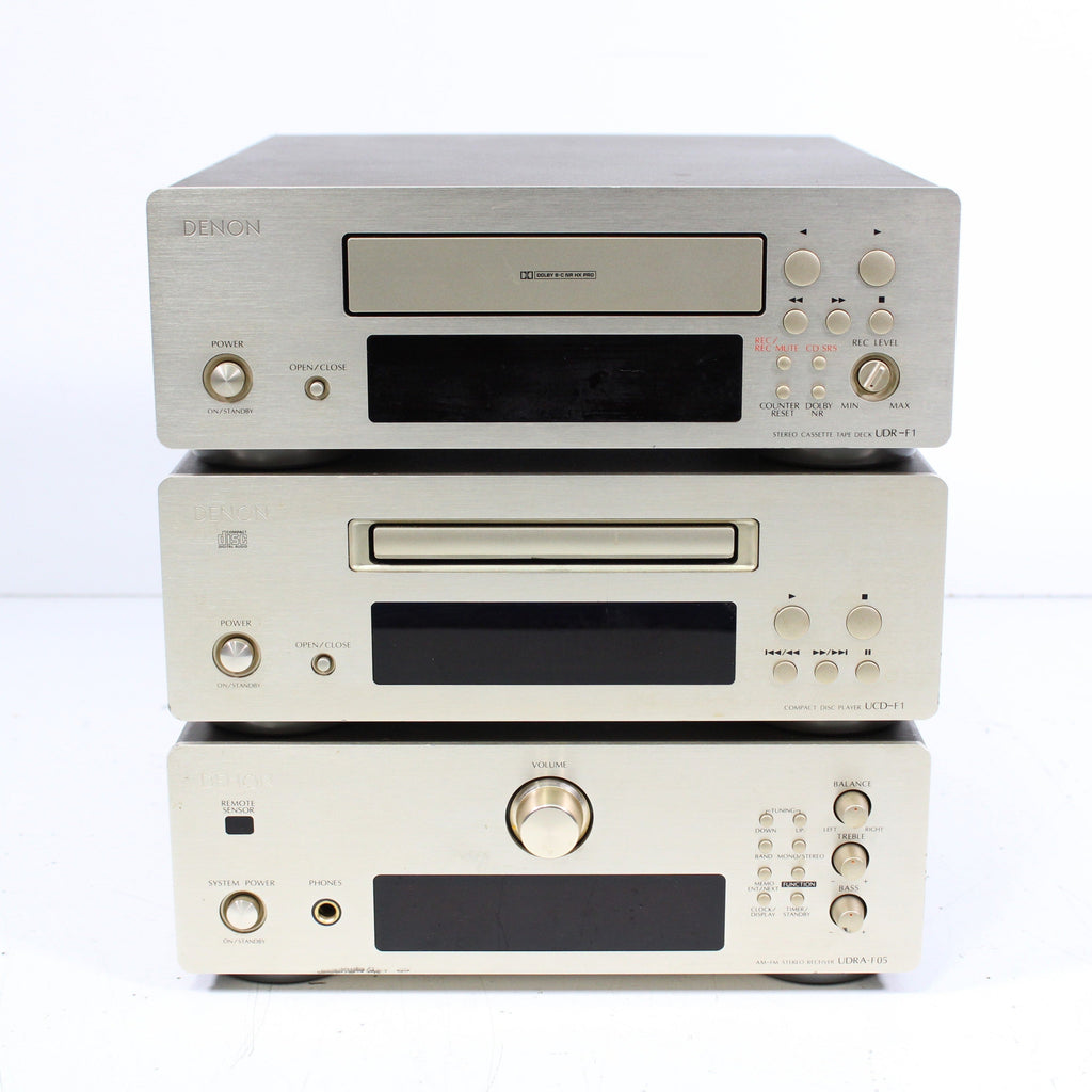 Denon Audio System Bundle (UDRA-F05 Receiver, UCD-F1 CD Player, UDR-F1