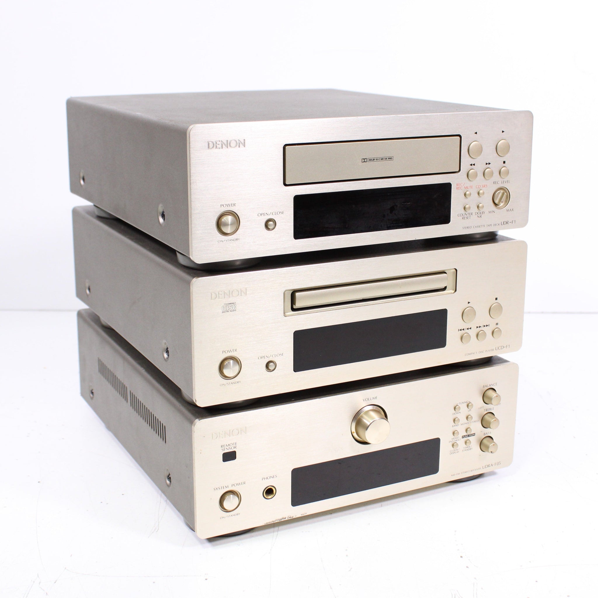 Denon Audio System Bundle (UDRA-F05 Receiver, UCD-F1 CD Player, UDR-F1