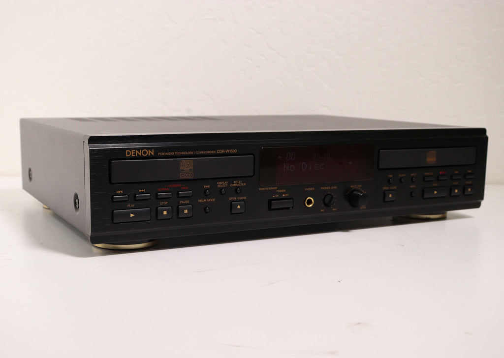 Denon CDR-W1500 Dual Tray CD Player Recorder with PCM Audio Technology