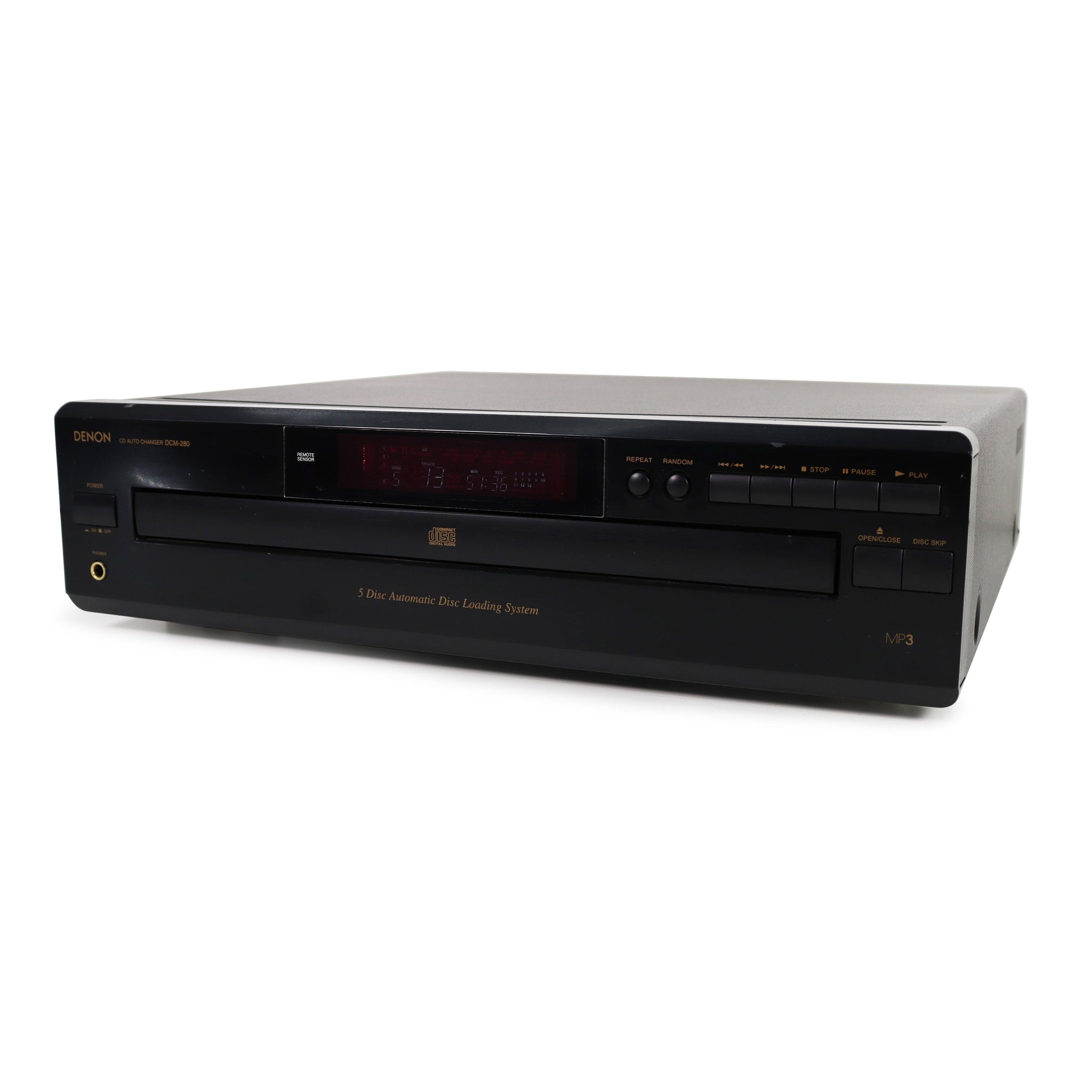 Denon DCM-280 5-Disc Carousel Automatic CD Changer — SpenCertified