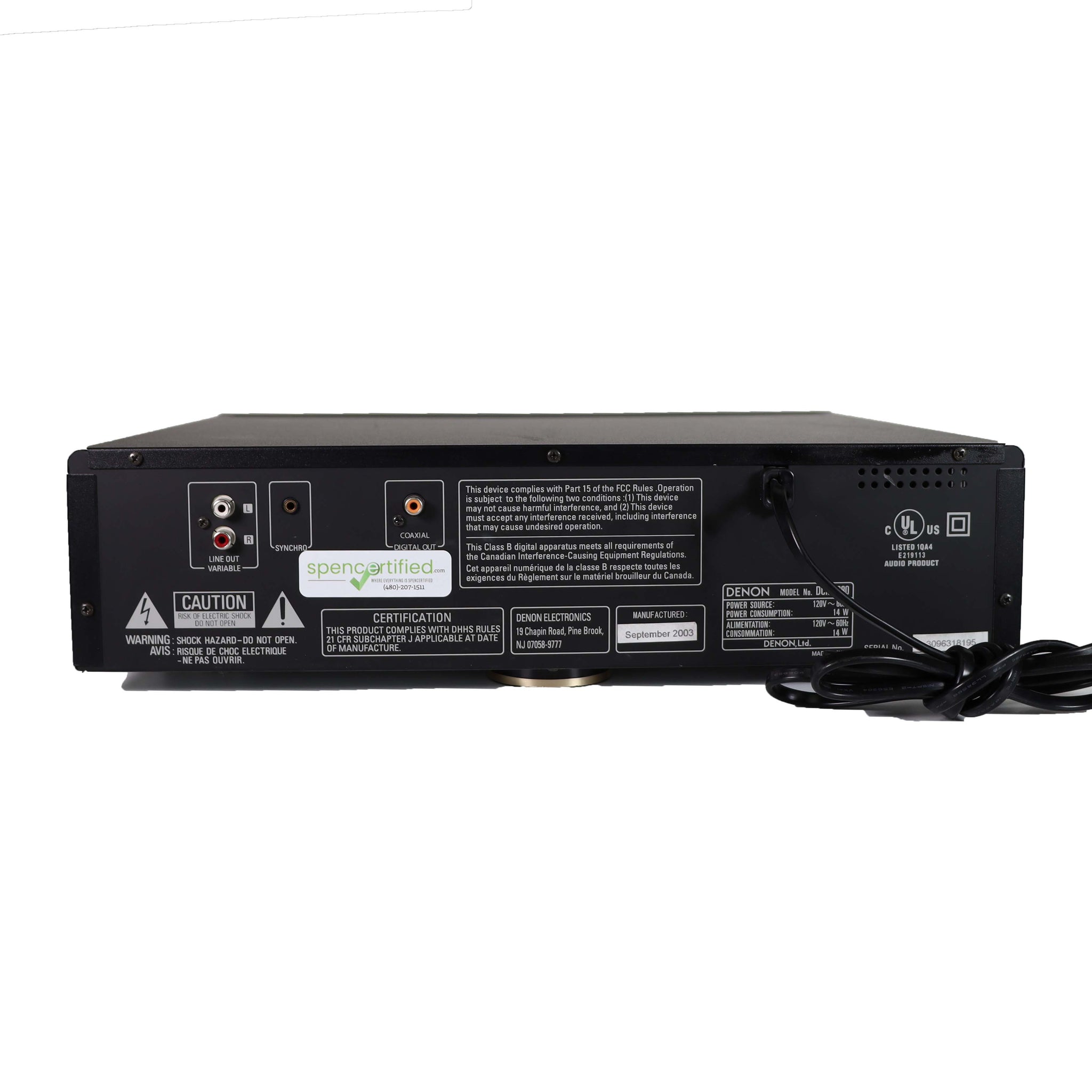 Denon DCM-280 5-Disc Carousel Automatic CD Changer
