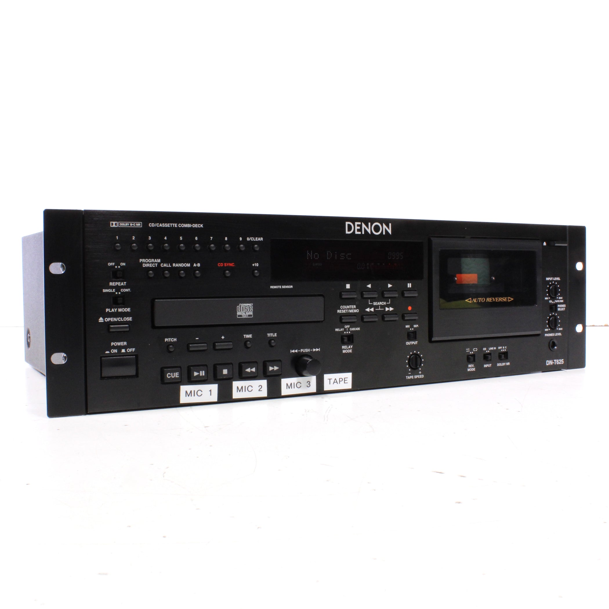 Denon DN-T625 Professional CD Cassette Combination Deck Rack Mountable ...
