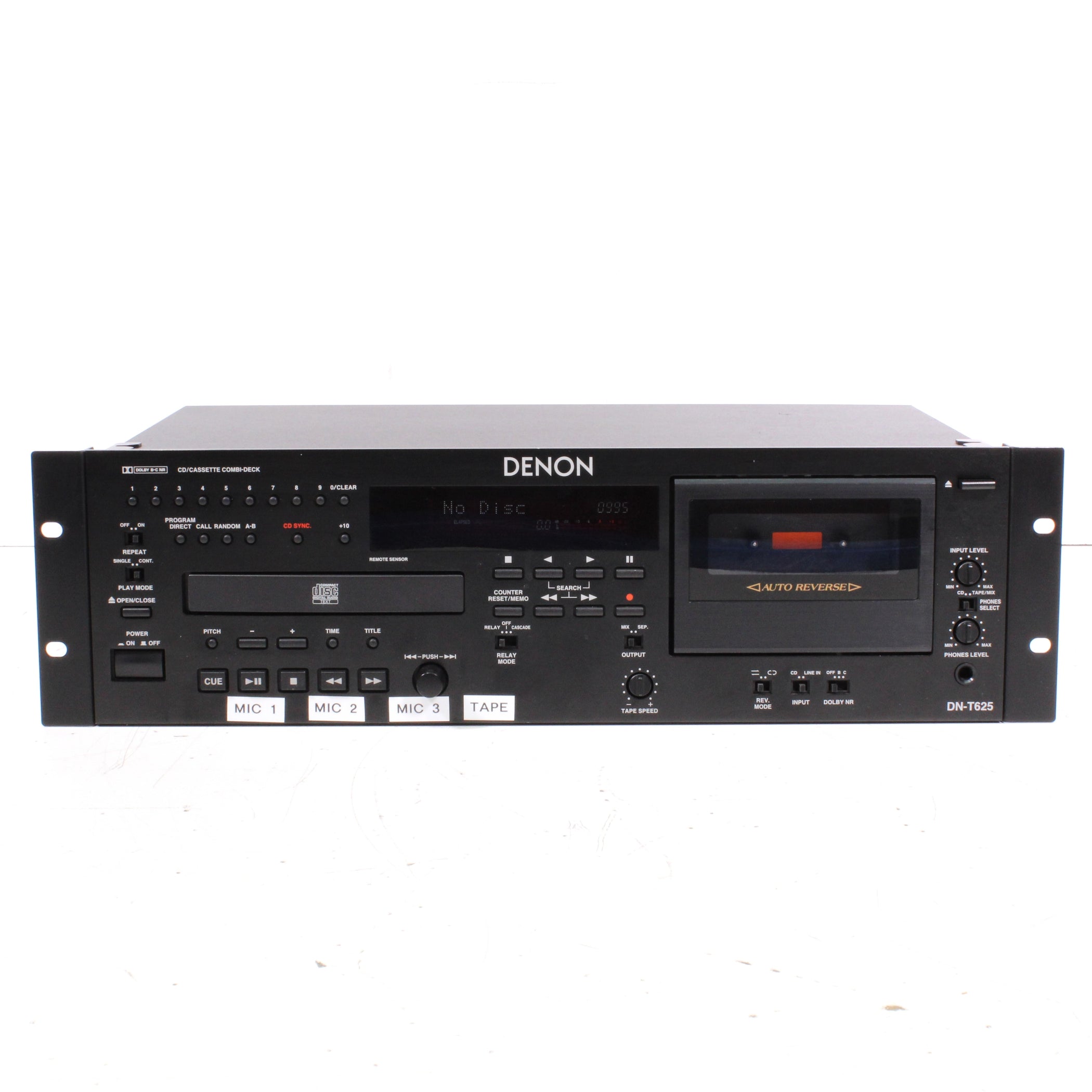 Denon DN-T625 Professional CD Cassette Combination Deck Rack Mountable ...