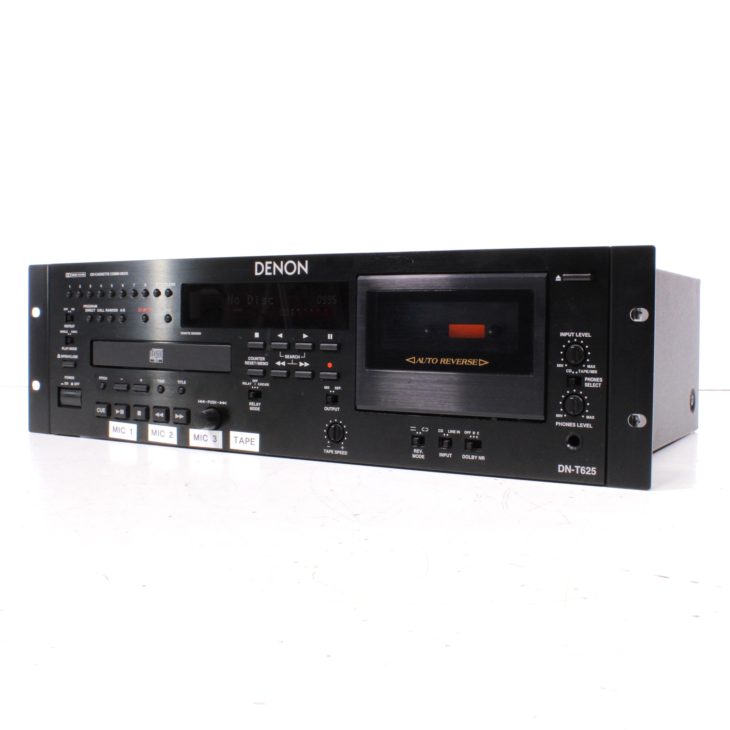 Denon DN-T625 Professional CD Cassette Combination Deck Rack Mountable ...
