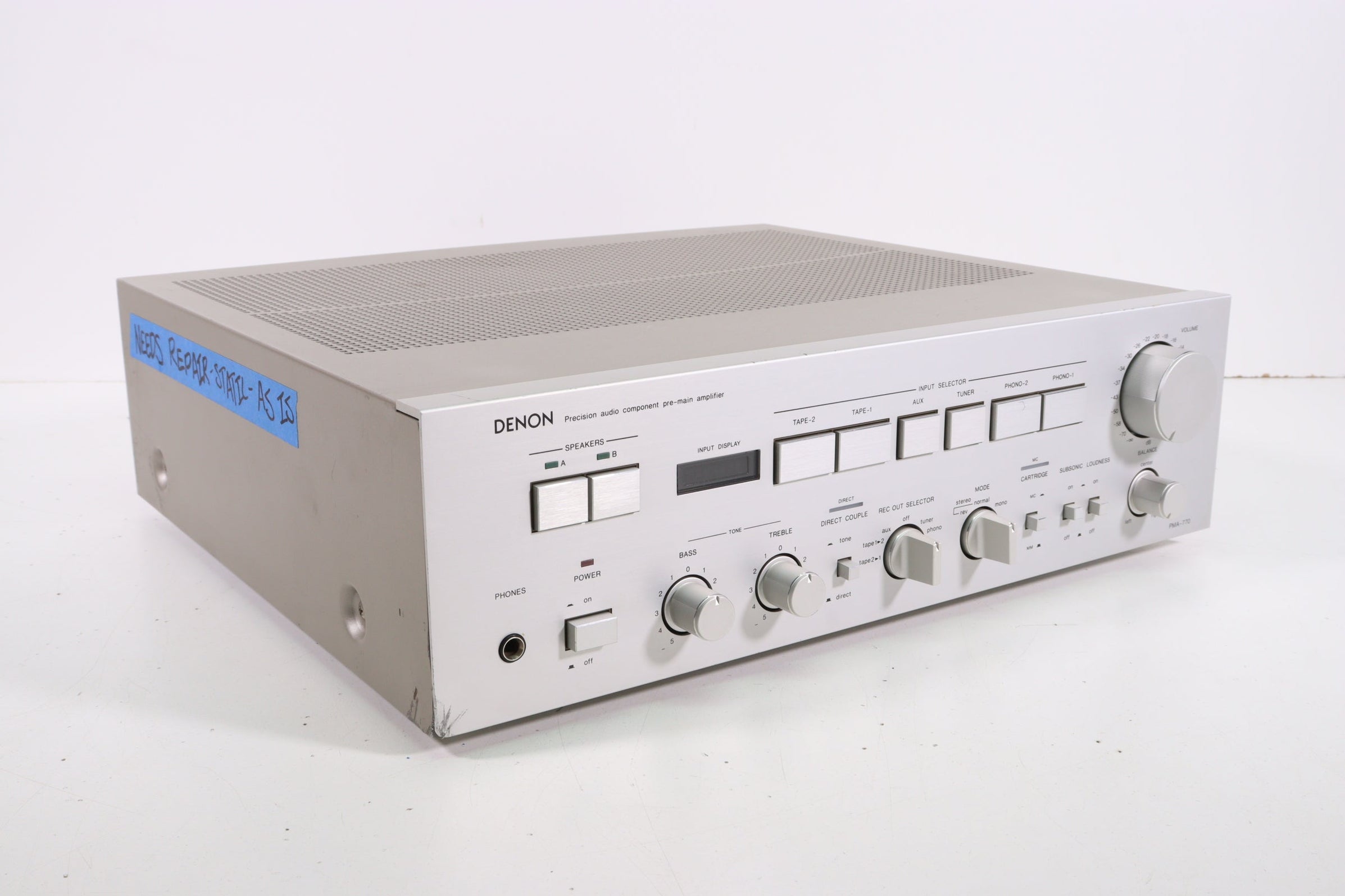 Denon PMA-770 Precision Audio Component Pre-Main Amplifier (AS-IS ...