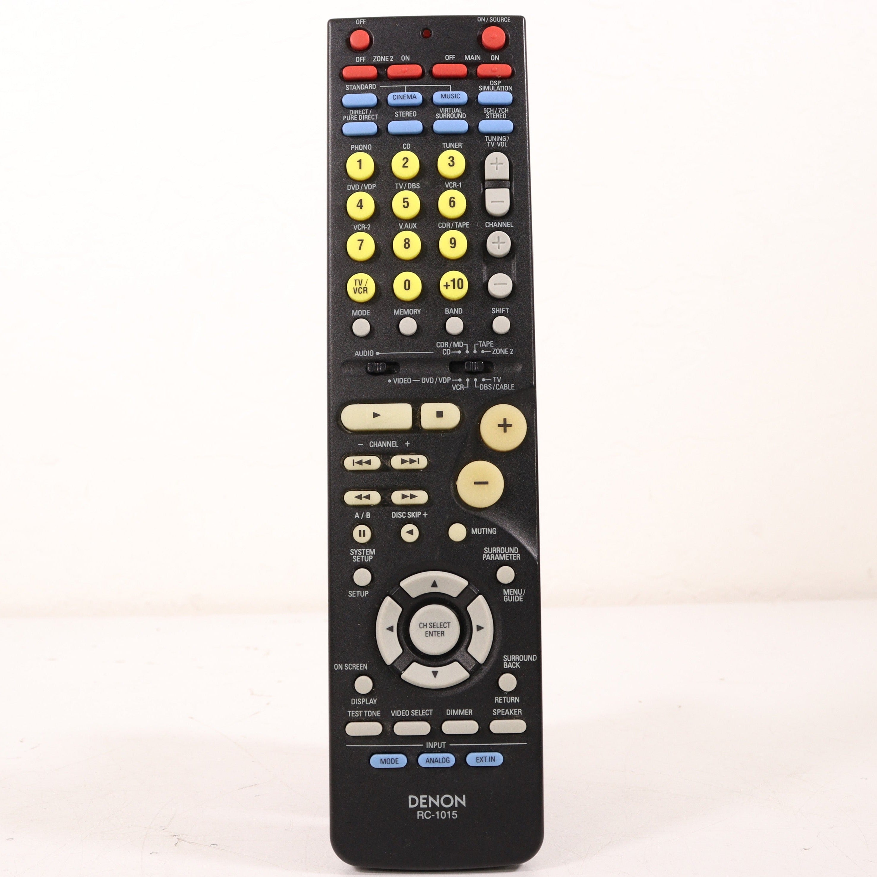 Denon RC-1015 Remote Control for AV Receiver AVR-2106 and More