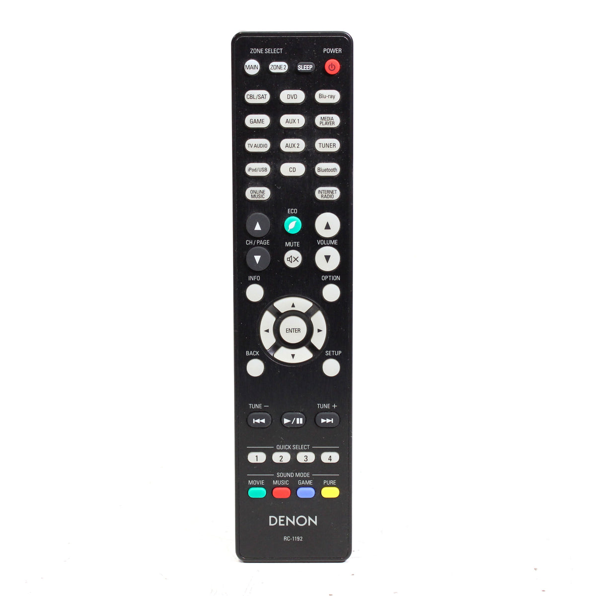 Denon RC-1192 Remote Control for AV Receiver AVR-S900W and More ...