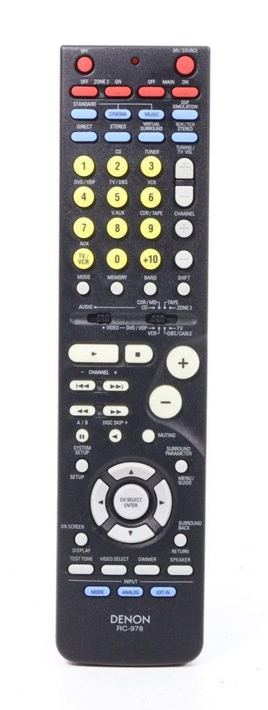 Denon RC-978 Remote Control for AV Receiver AVR-1905 and More