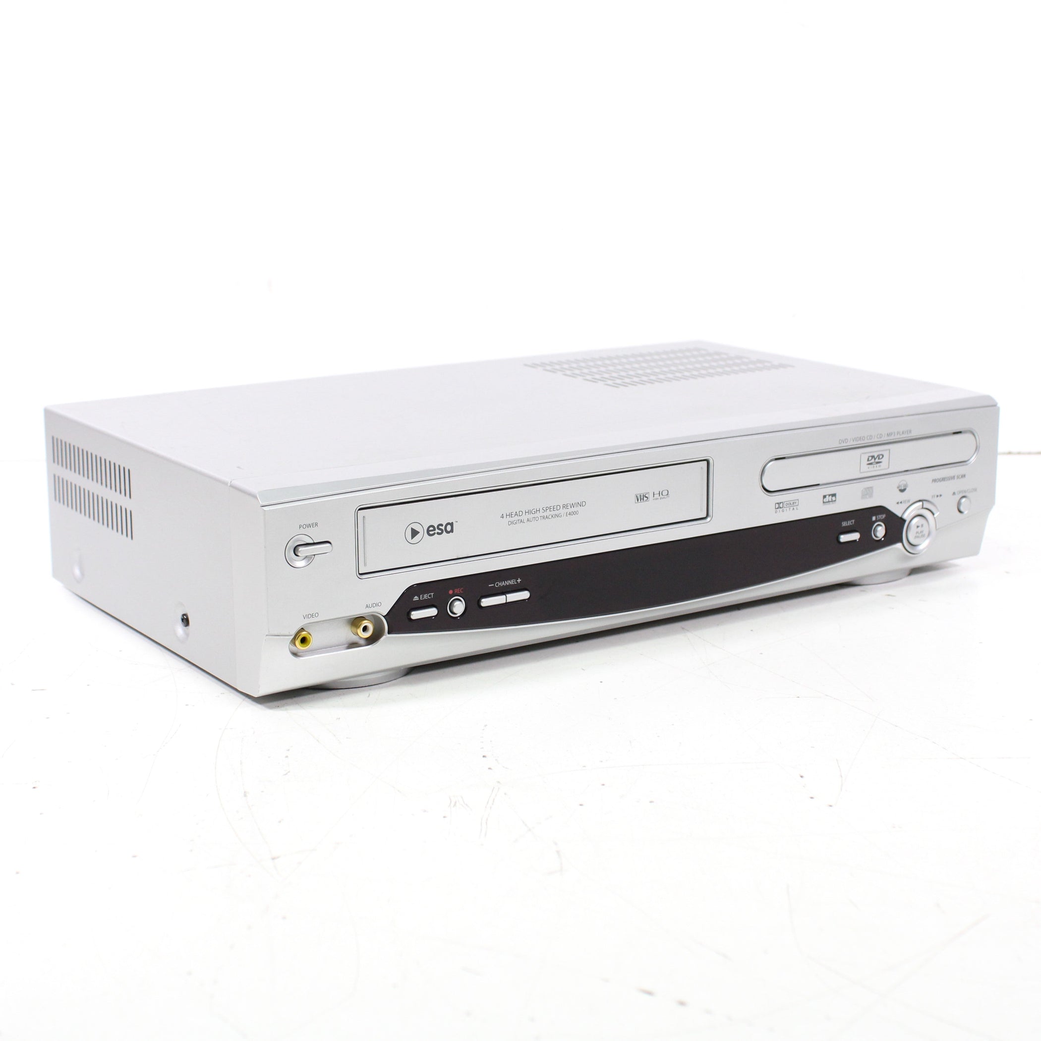 ESA E4000 VCR DVD Combo Player with High-Speed Rewind VHS (2004 ...