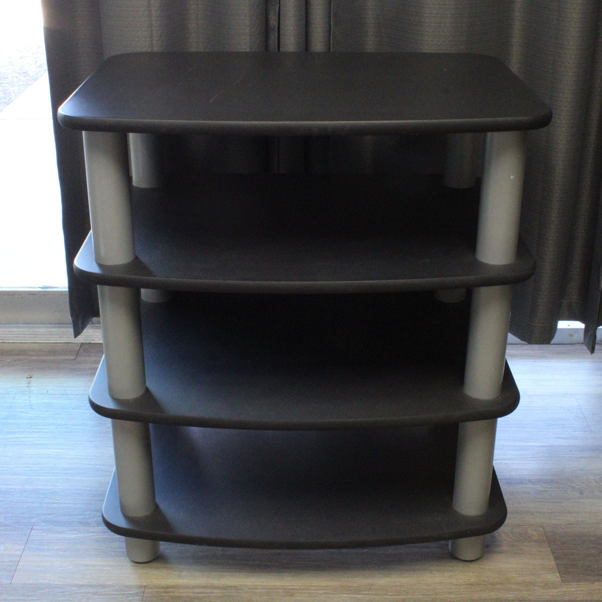 Electronics Audio Video Rack Assembled 4-Shelf Shelving Unit ...