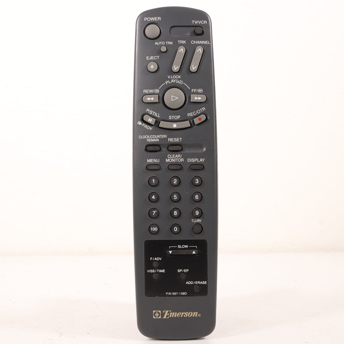 Emerson 597-139D Remote Control for VCR — SpenCertified