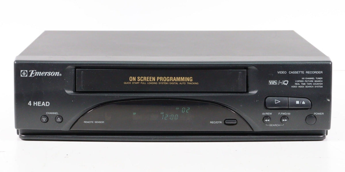 Emerson VCR4010 VHS Player VCR Video Cassette Recorder — SpenCertified