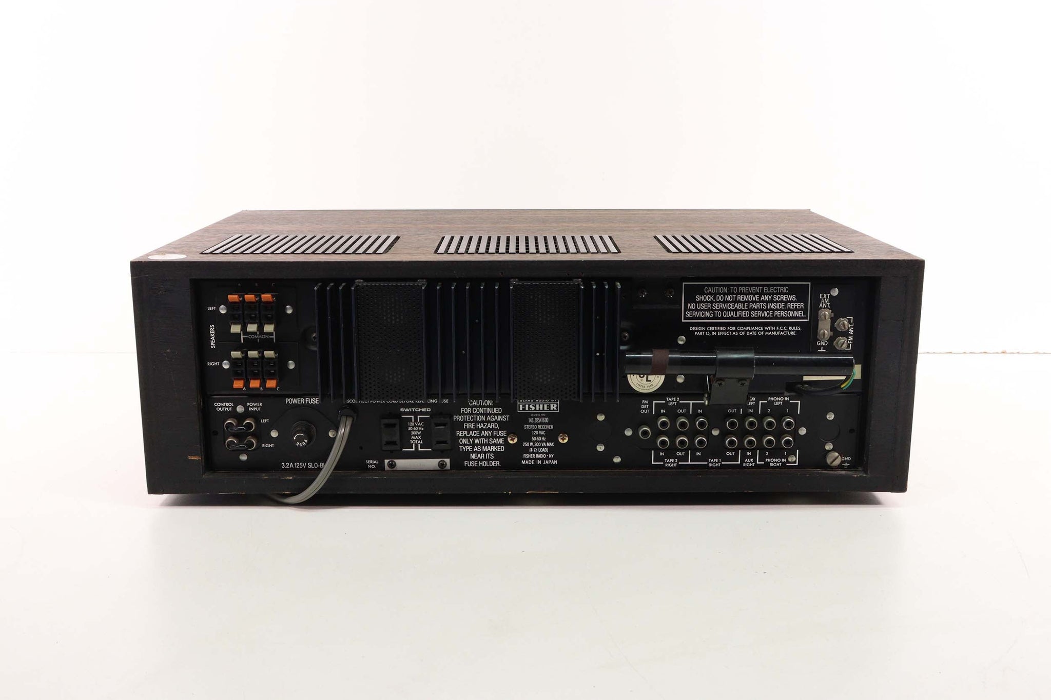 Fisher 143 2 Channel AM/FM Stereo Receiver (AS IS) (Left Channel is Ba
