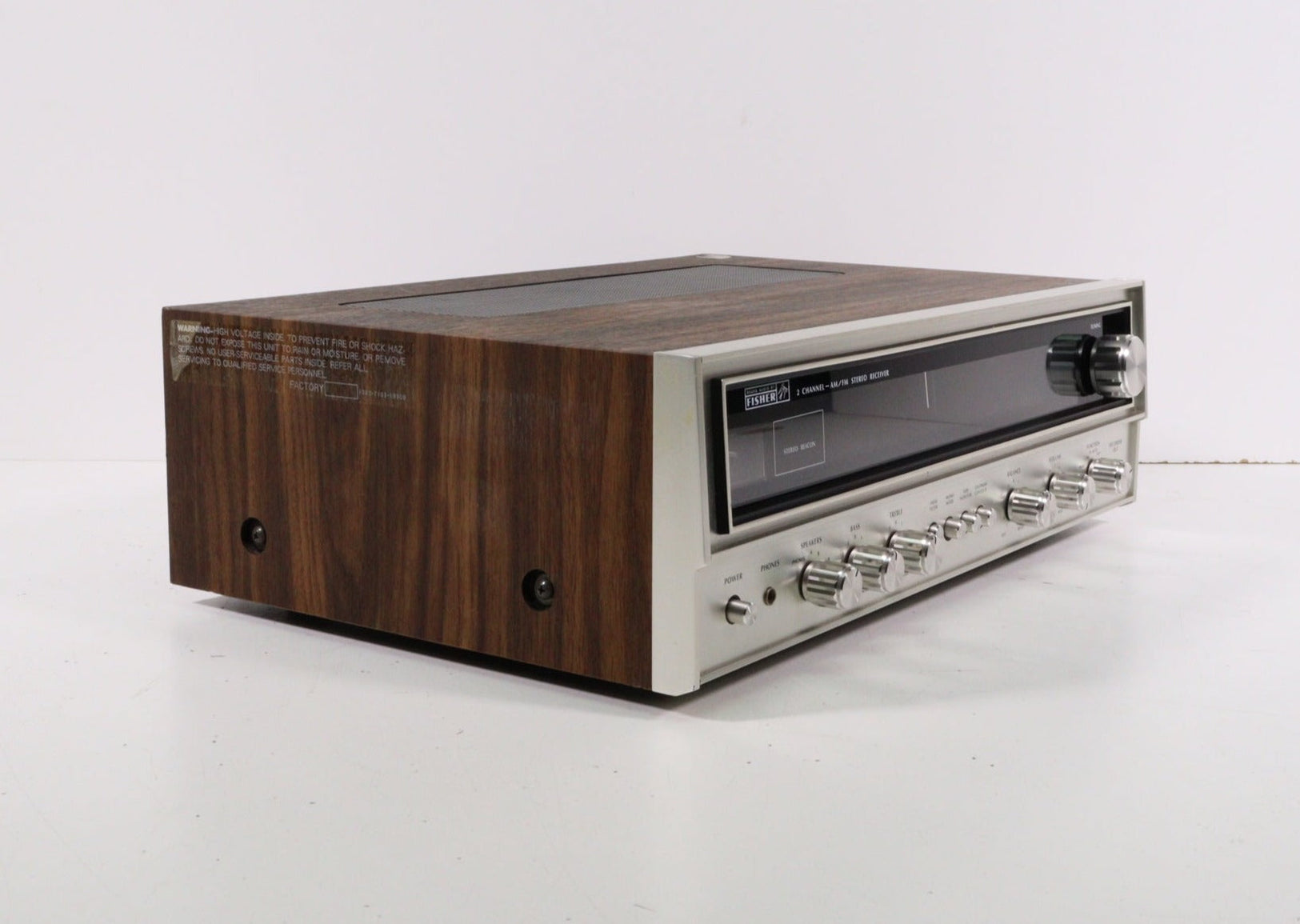 Fisher 143-92521600 Vintage 2-Channel AM FM Stereo Receiver Wood Case ...