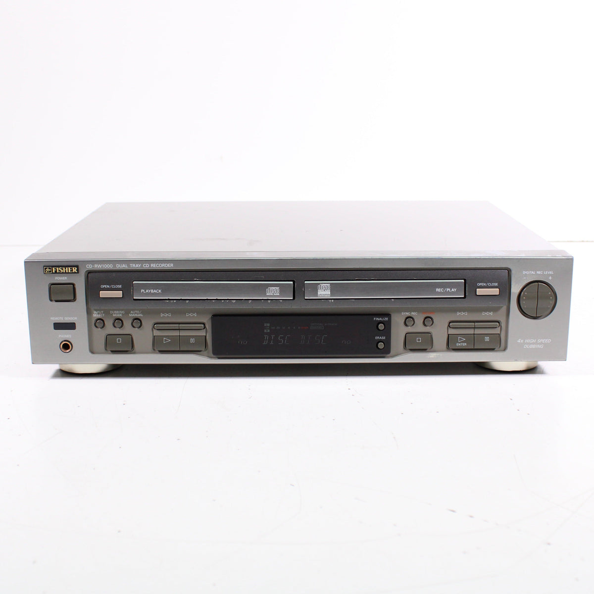Fisher CD-RW1000 Dual Tray CD Recorder — SpenCertified