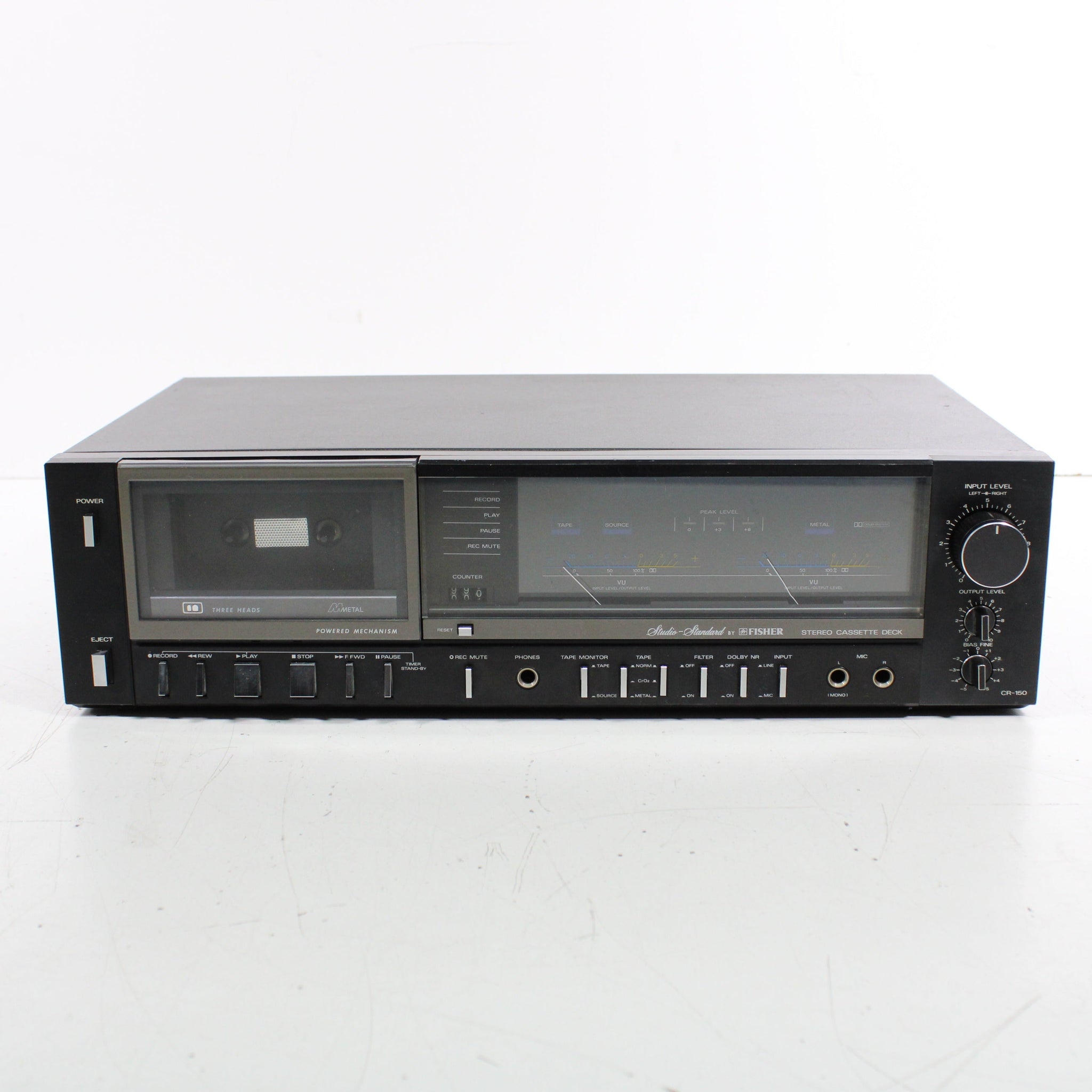 Fisher CR-150 Studio Standard Single Stereo Cassette Deck 3 Heads (198