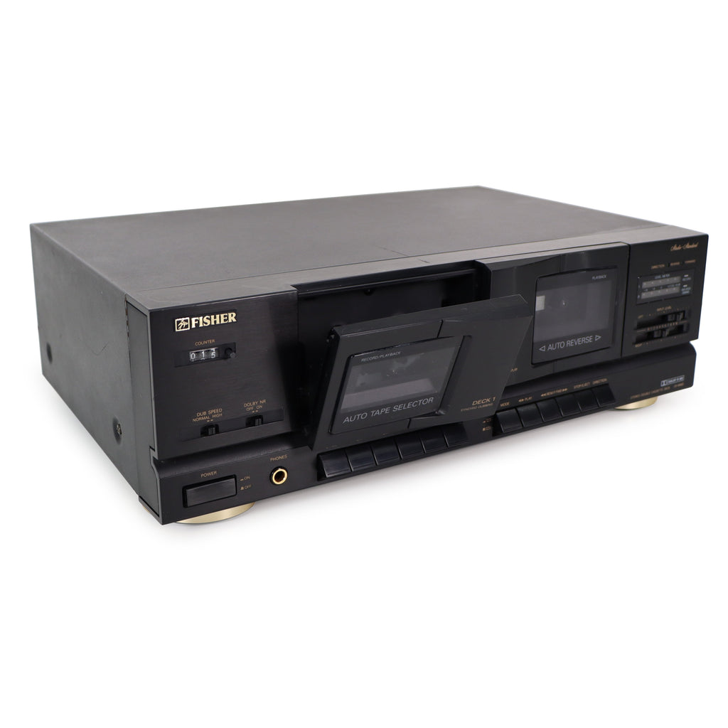 Fisher CR-W683 Stereo Double Cassette Deck Player Recorder