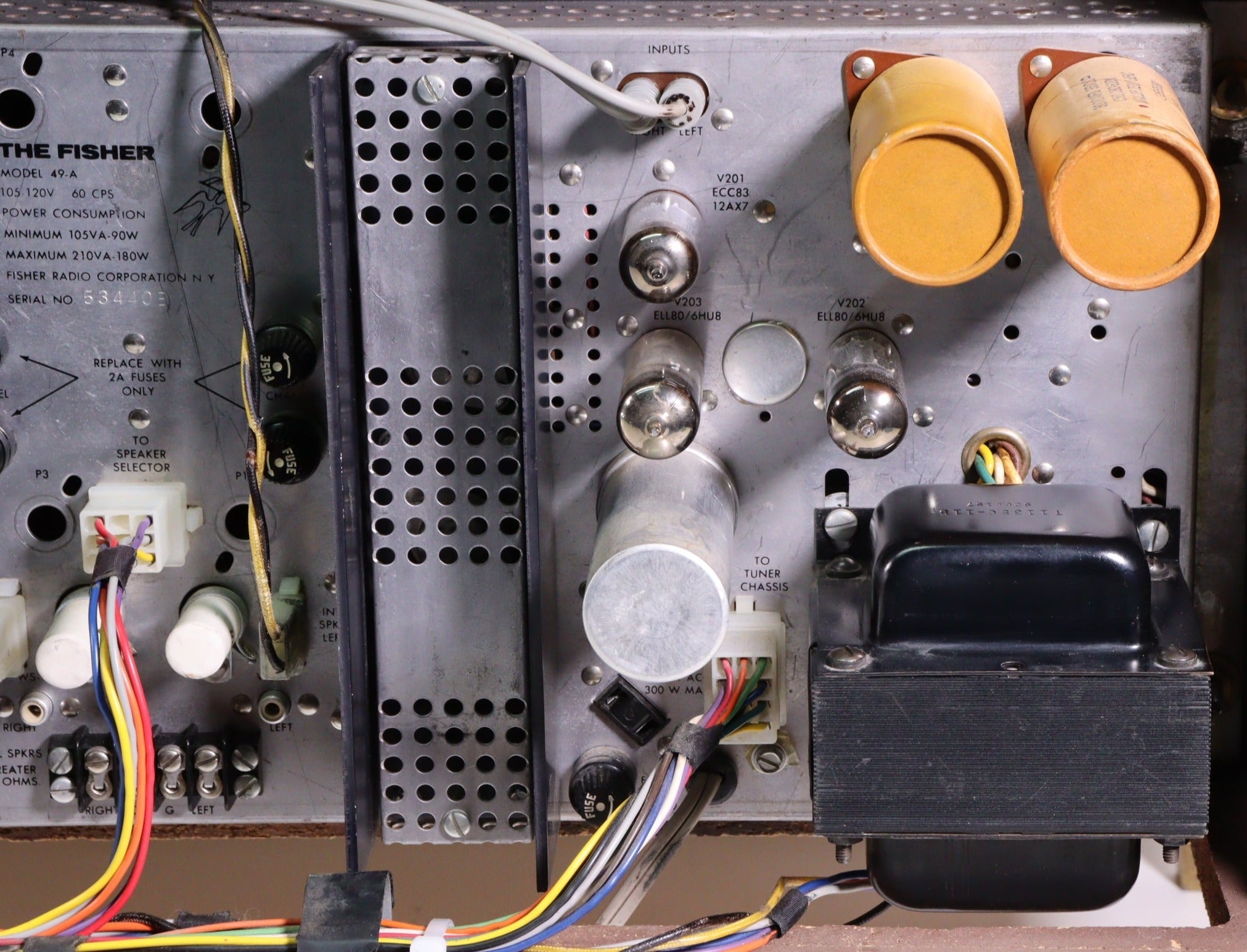 Fisher D-391 E-491 Diplomat Tube Stereo Console Record Player Cabinet