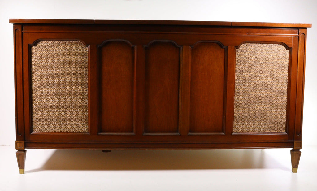Fisher D-391 E-491 Diplomat Tube Stereo Console Record Player Cabinet