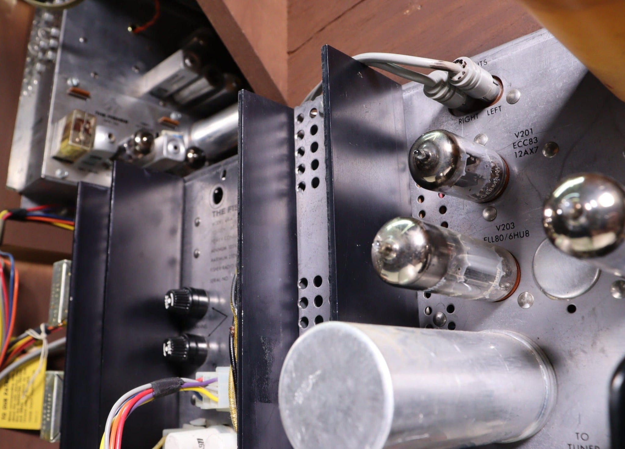 Fisher D-391 E-491 Diplomat Tube Stereo Console Record Player Cabinet