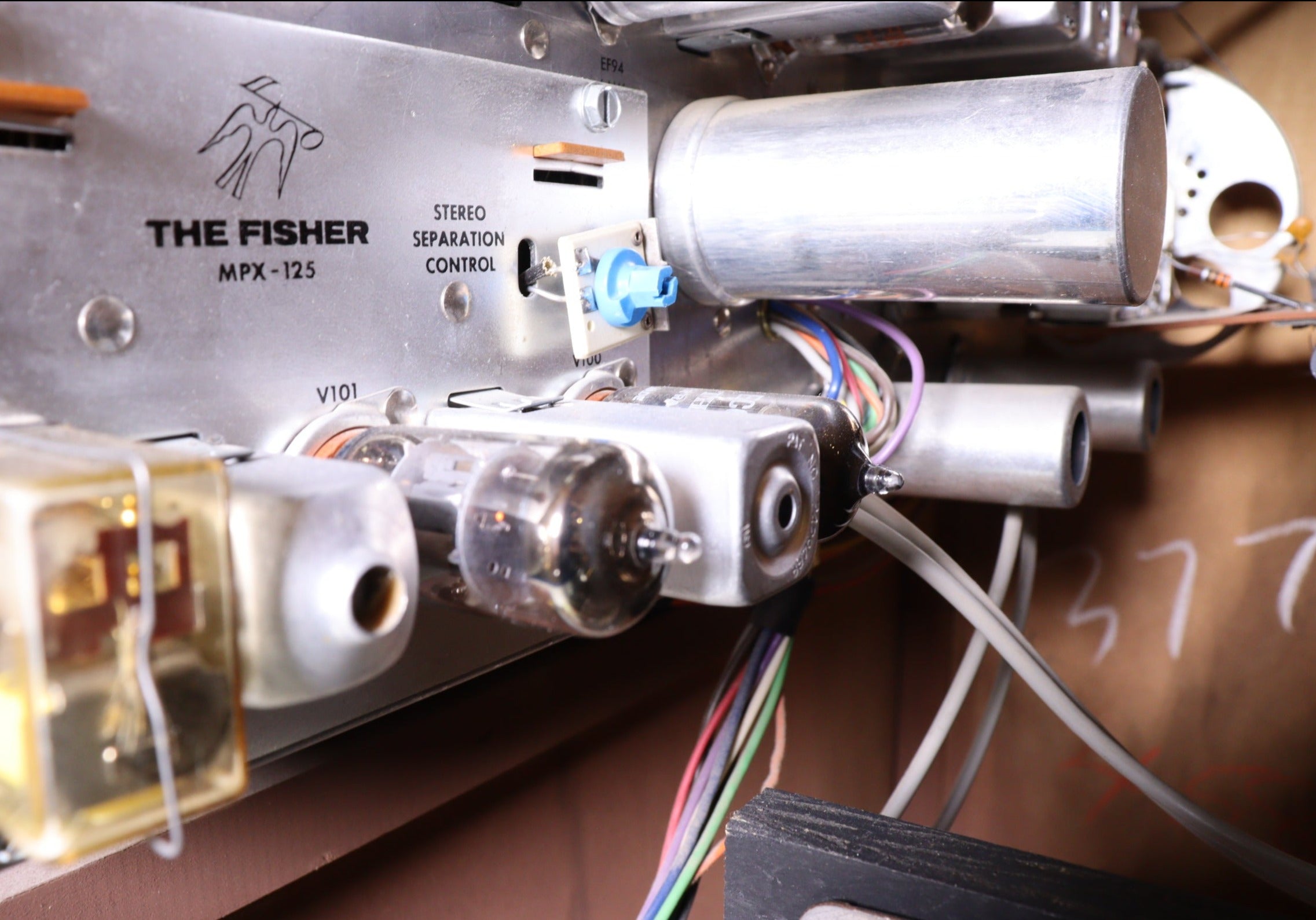 Fisher D-391 E-491 Diplomat Tube Stereo Console Record Player Cabinet ...