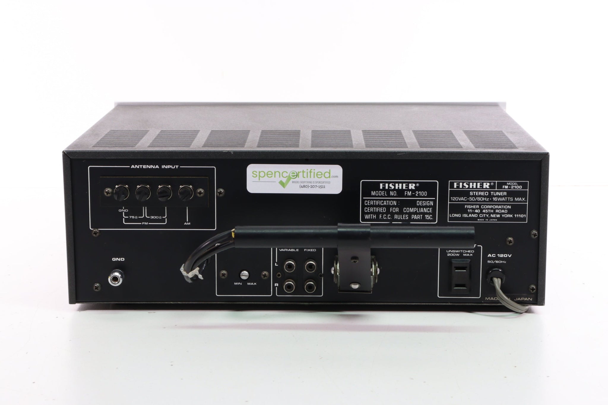 Fisher FM-2100 Studio Standard AM FM Stereo Tuner