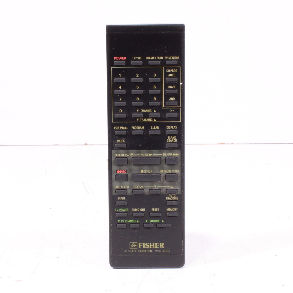Fisher RVR4907 Remote Control for VCR FVH4907 — SpenCertified