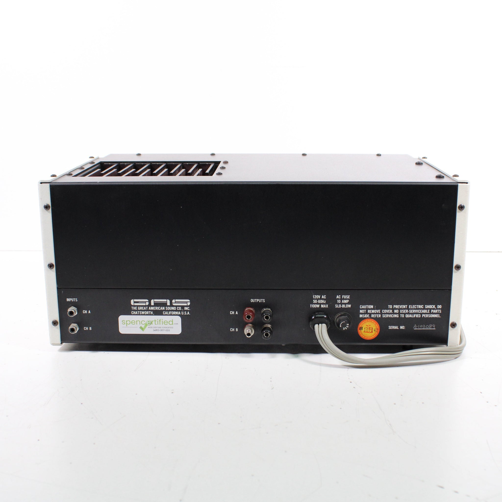 GAS Great American Sound Ampzilla Power Amplifier (1975)