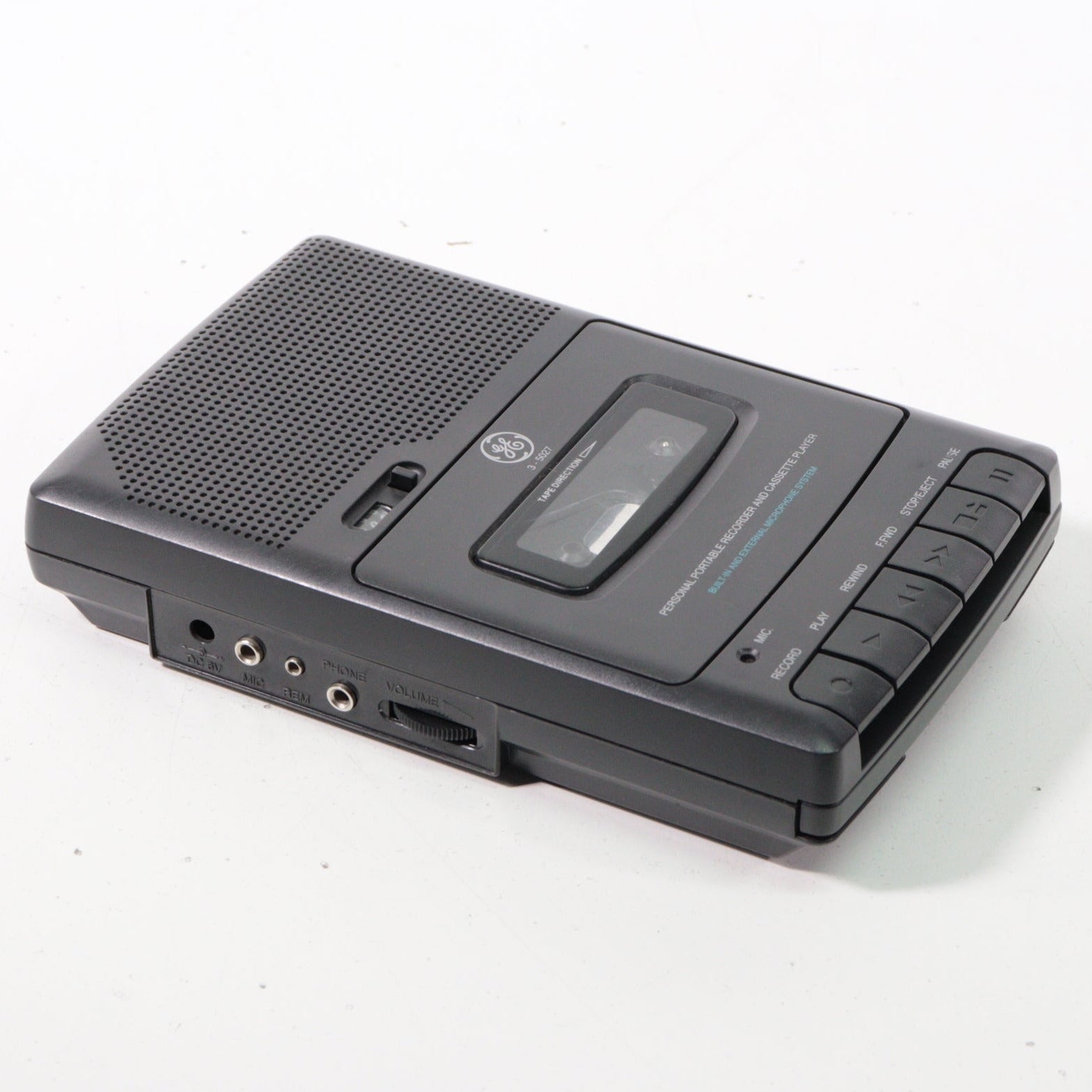 GE General Electric 3-5027 Personal Portable Cassette Recorder and Pla