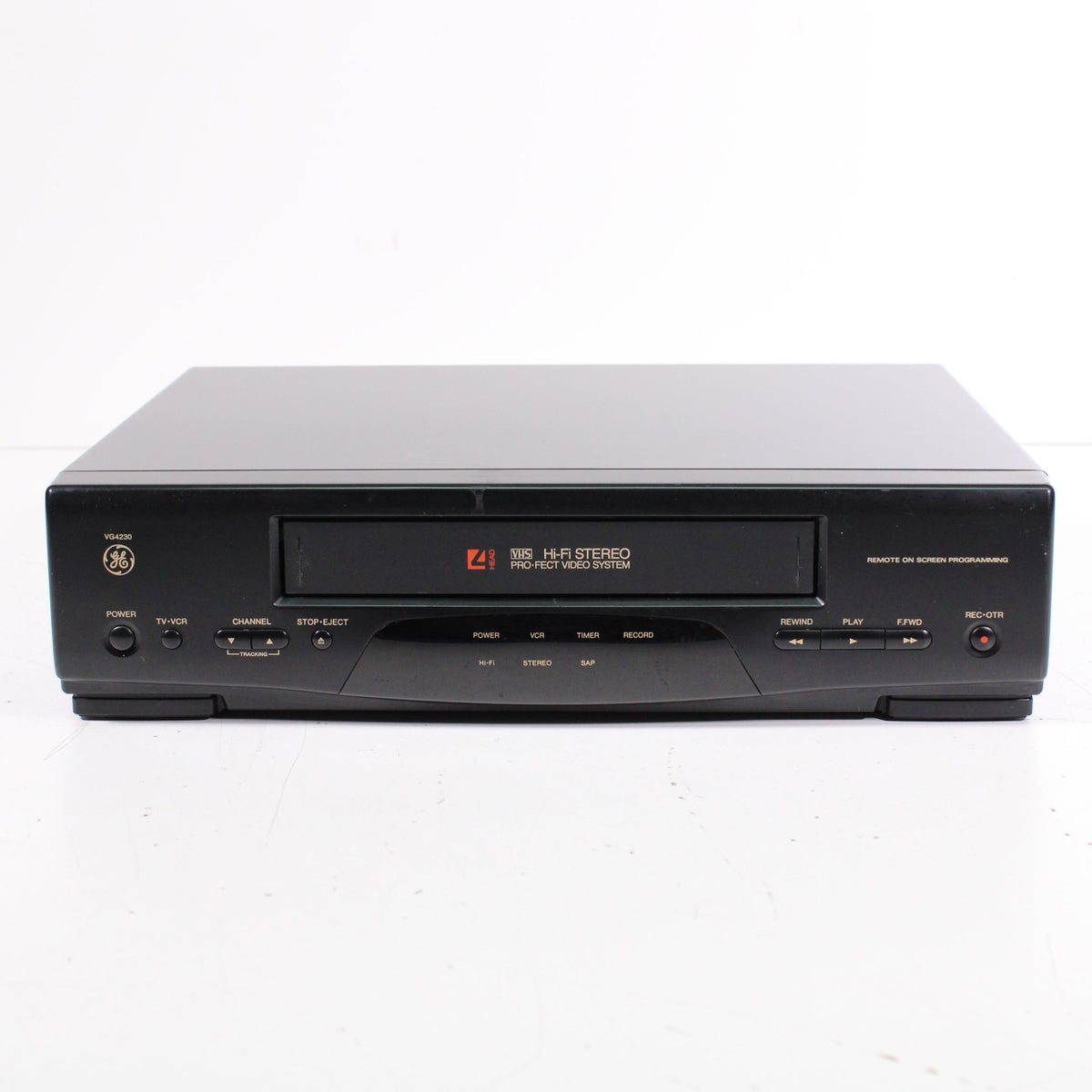 GE General Electric VG4230A 4-Head Hi-Fi Pro-Fect VCR VHS Video System ...