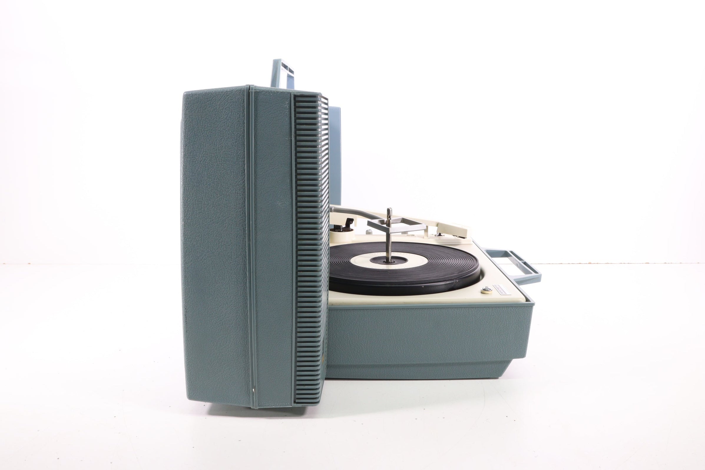 General Electric Wildcat Stereo Solid State Turntable System Blue Teal ...