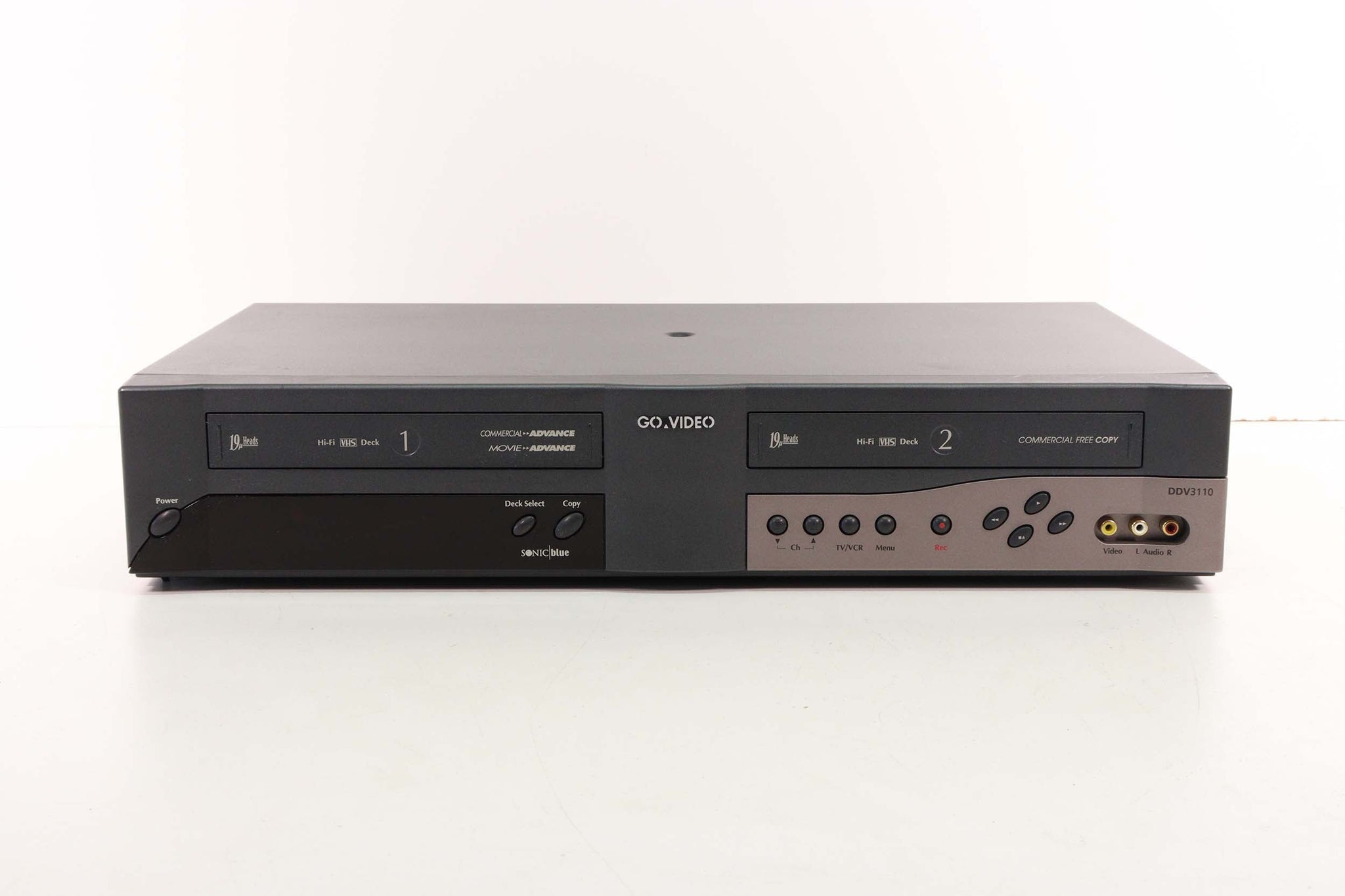 GoVideo DDV3110 Dual Deck VHS Player (As Is, No Remote) — SpenCertified