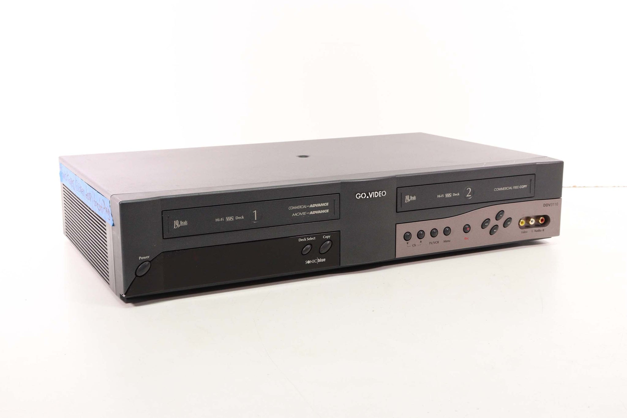 GoVideo DDV3110 Dual Deck VHS Player (As Is, No Remote) — SpenCertified