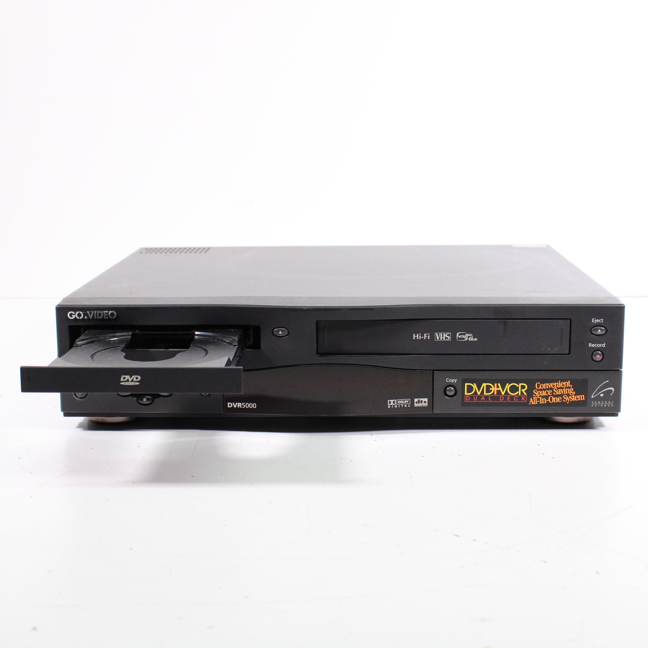 GoVideo DVR5000 DVD VHS Dual Deck Combo Player — SpenCertified