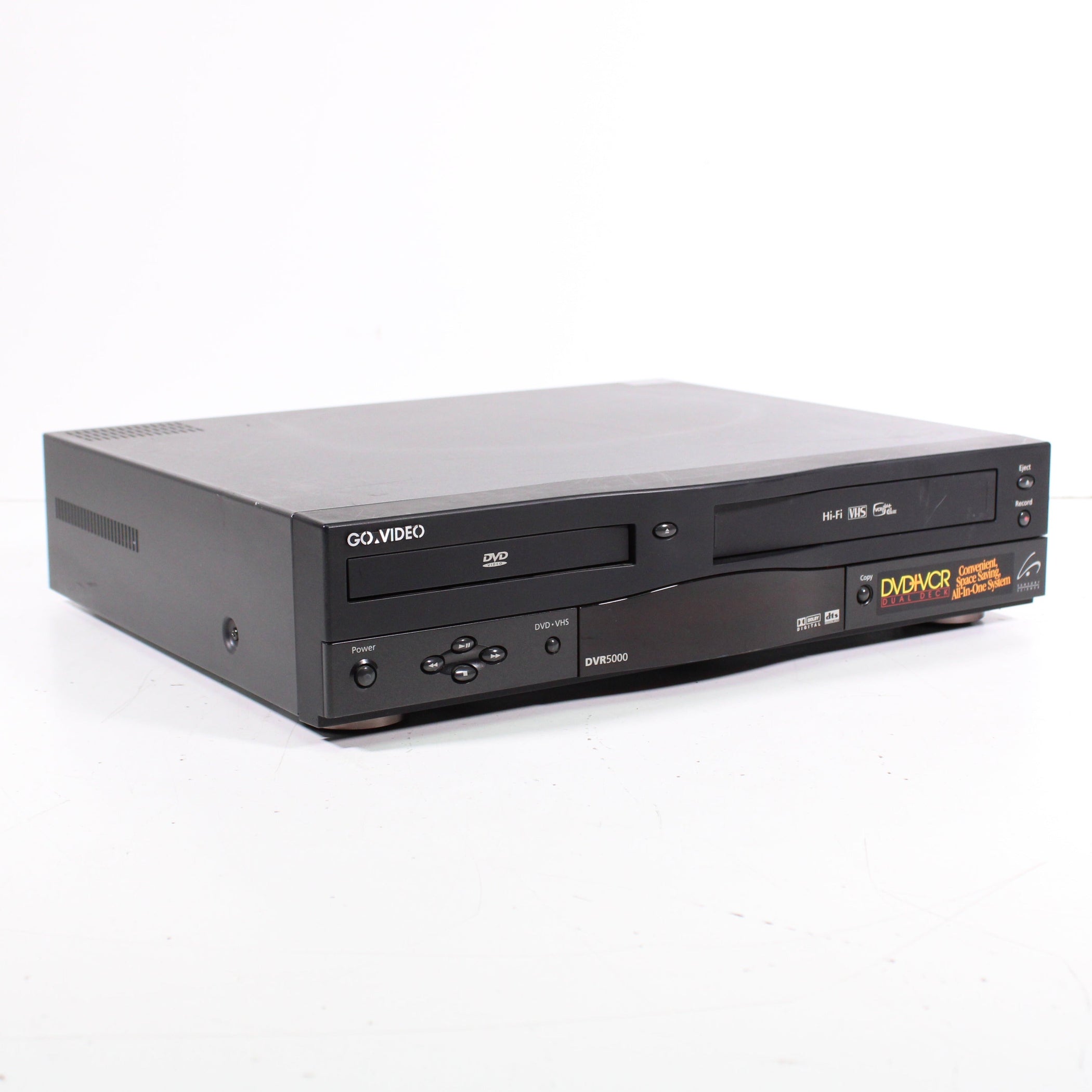 GoVideo DVR5000 DVD VHS Dual Deck Combo Player — SpenCertified