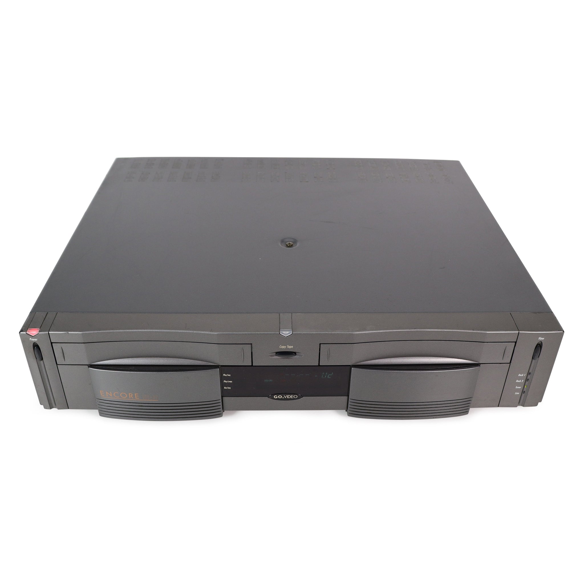 GoVideo GV3060 Dual Deck VCR Video Cassette Playback Recorder Double T ...