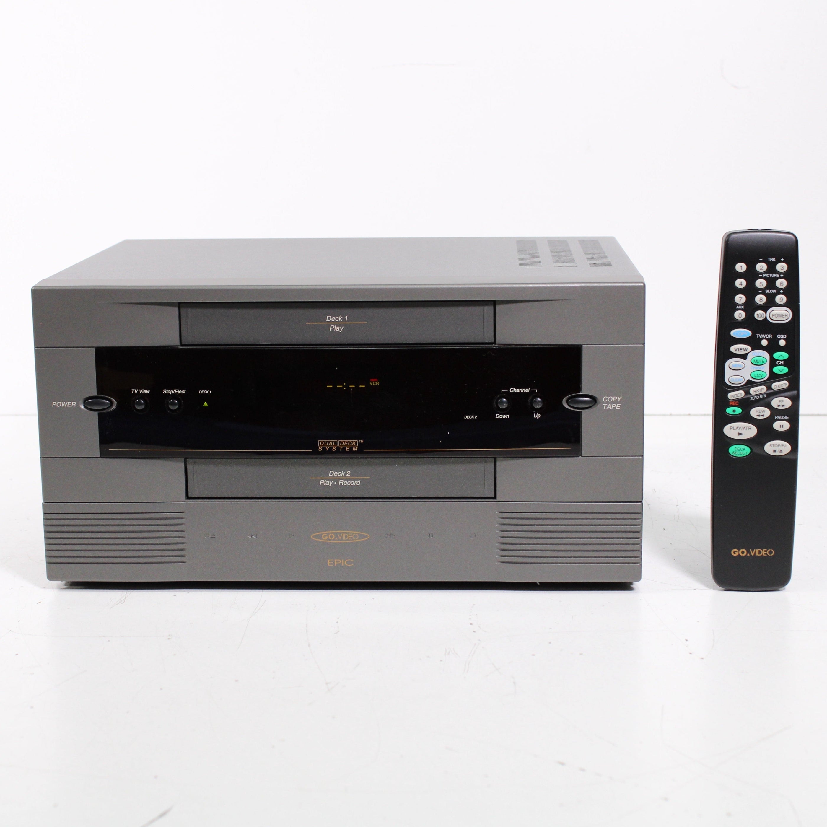 GoVideo GV6010 DVD VCR Combo | Dual-Deck Player, NEW — SpenCertified