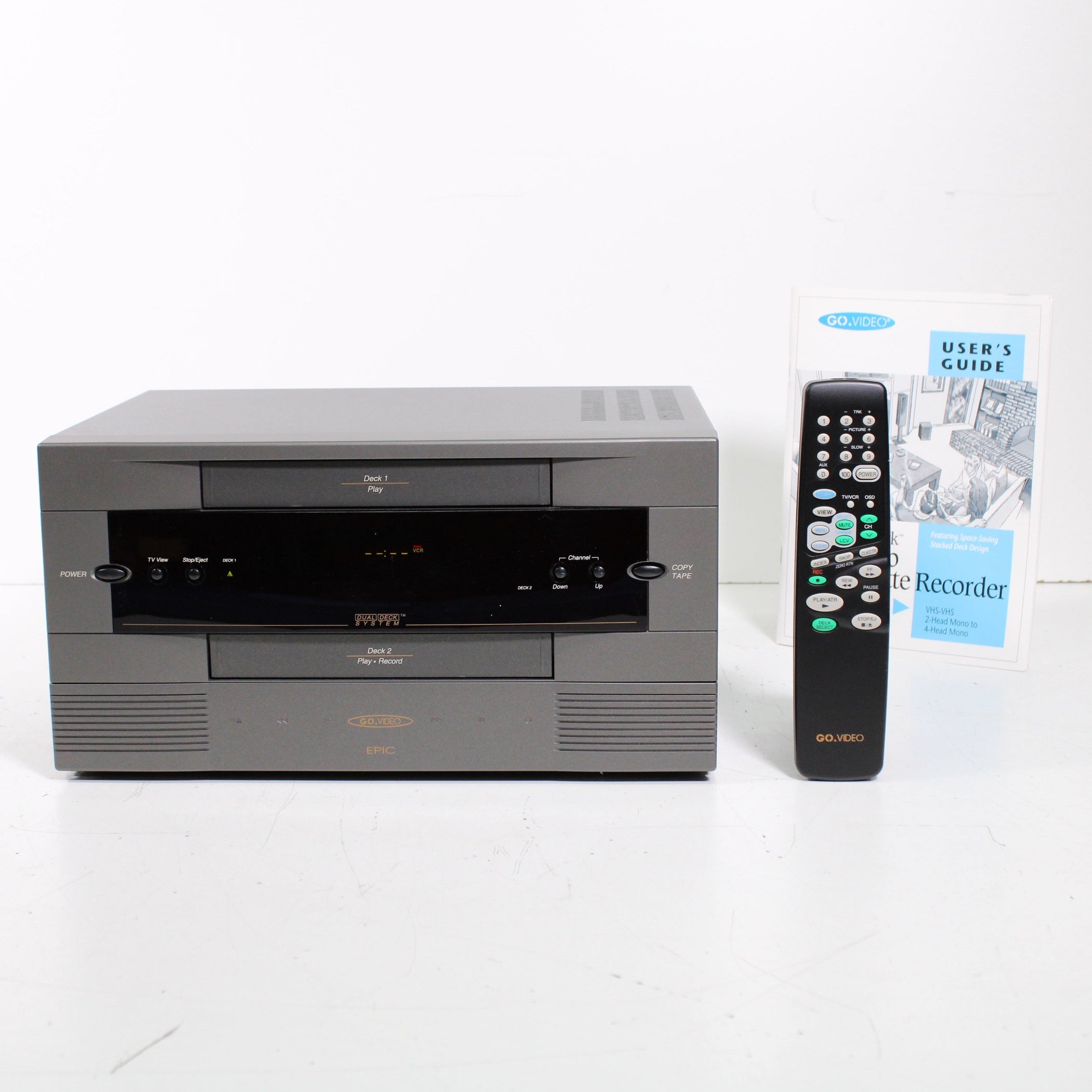 GoVideo GV6010 DVD VCR Combo | Dual-Deck Player, NEW — SpenCertified