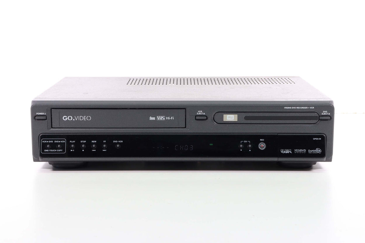 GoVideo VR2940 VHS to DVD Combo Recorder with 2-Way Dubbing — SpenCertified