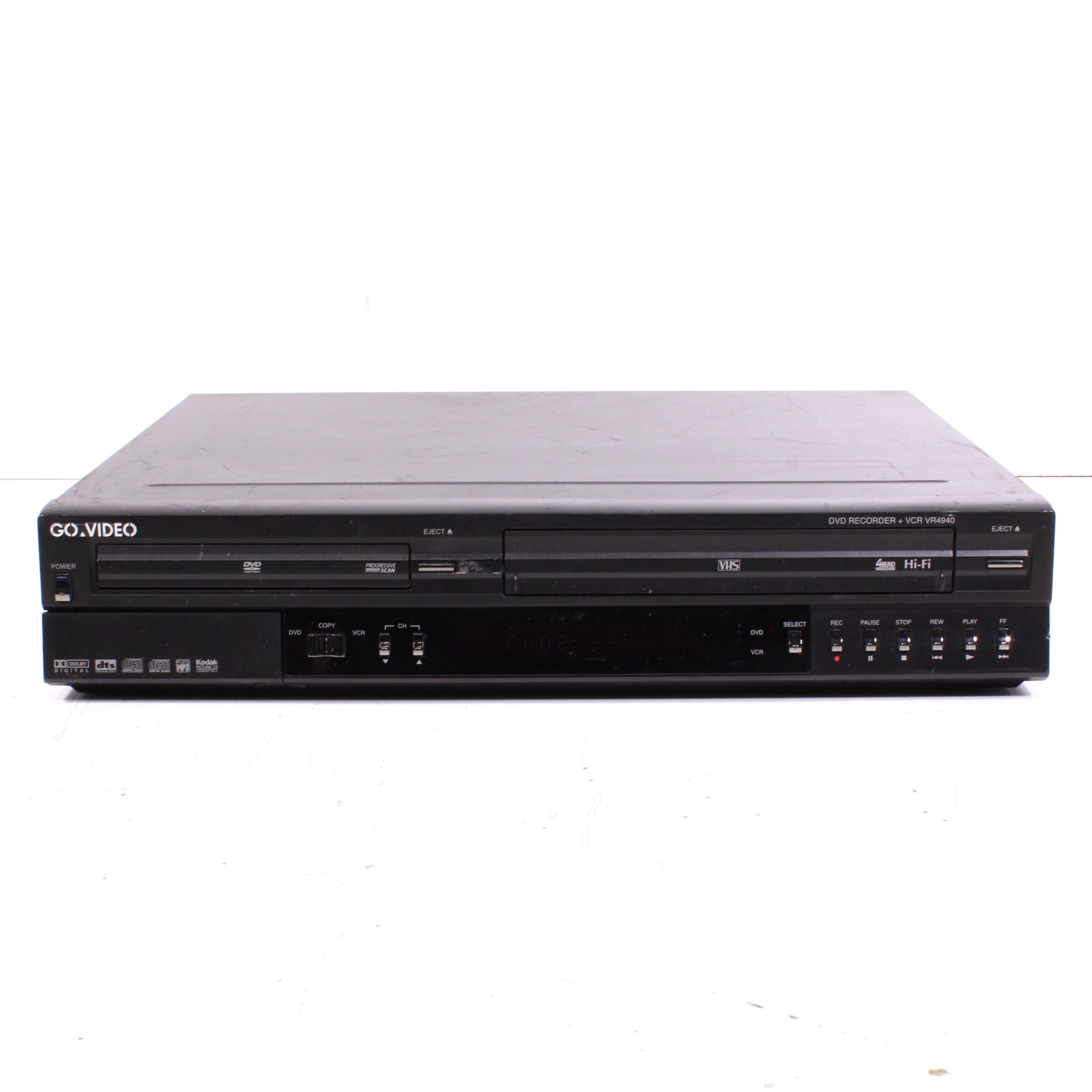 GoVideo VR4940 VHS to DVD Combo Recorder with 2-Way Dubbing — SpenCertified