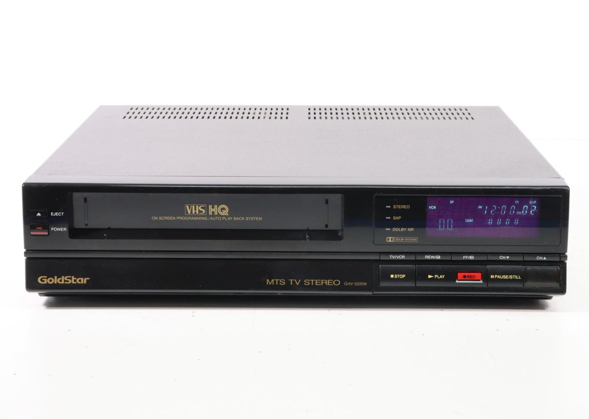 GoldStar GHV-5220M HQ VHS Player VCR Video Cassette Recorder ...