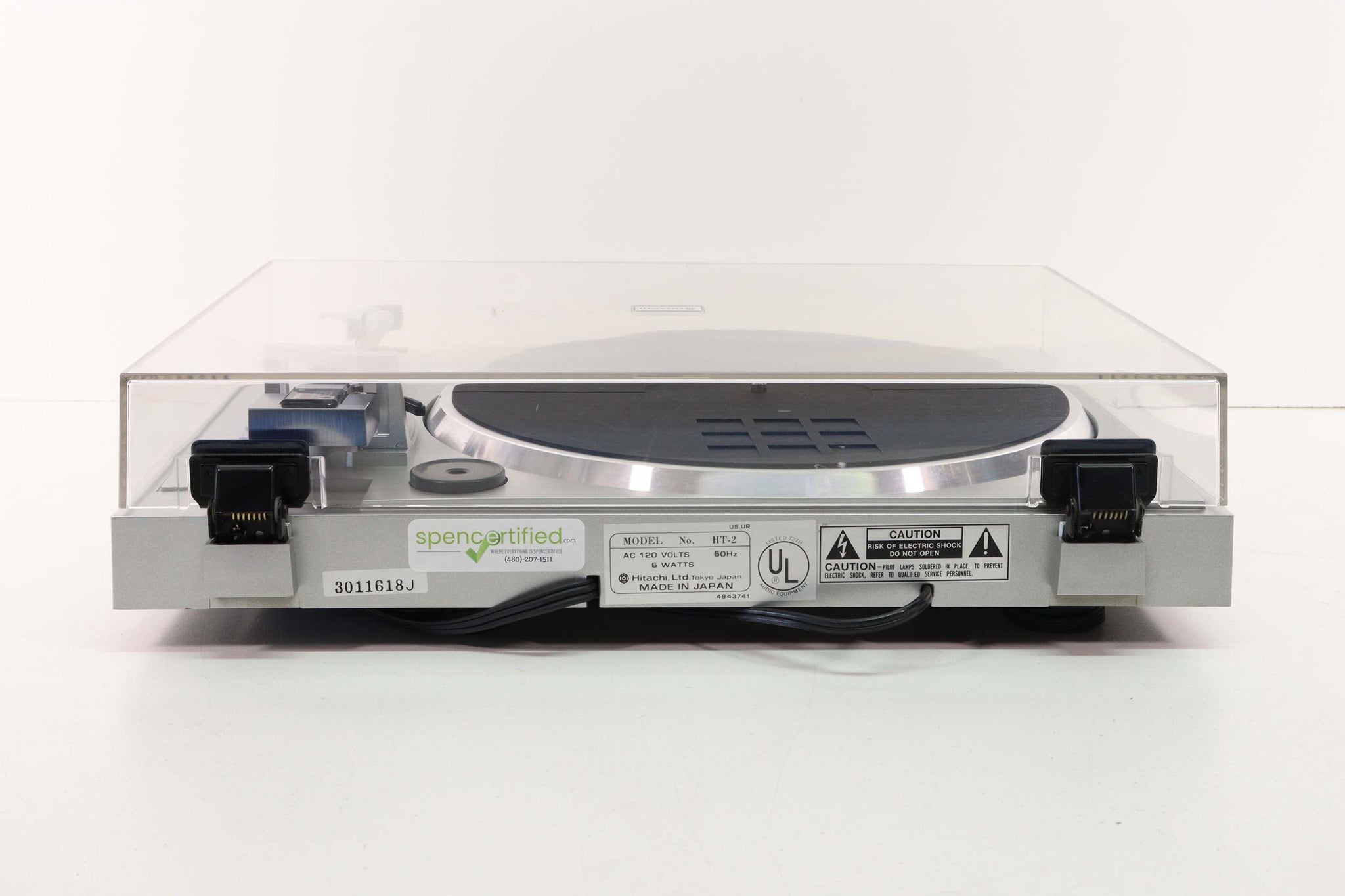HITACHI HT-2 Direct Drive Turntable (Silver)