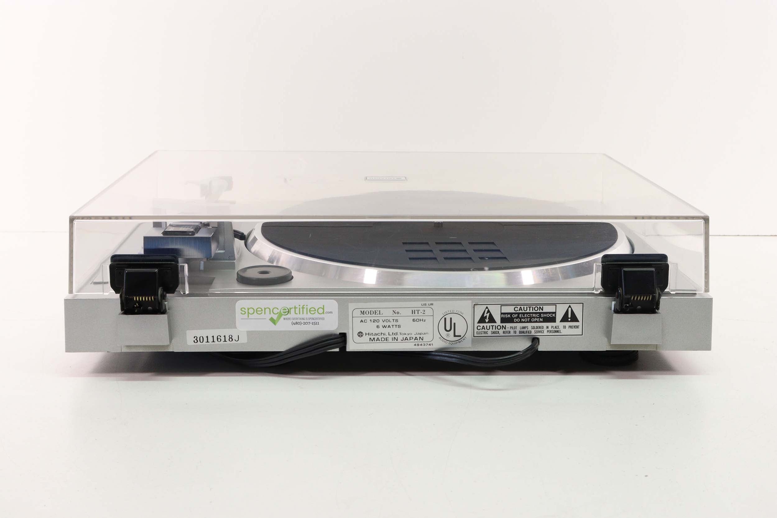 HITACHI HT-2 Direct Drive Turntable (Silver) — SpenCertified