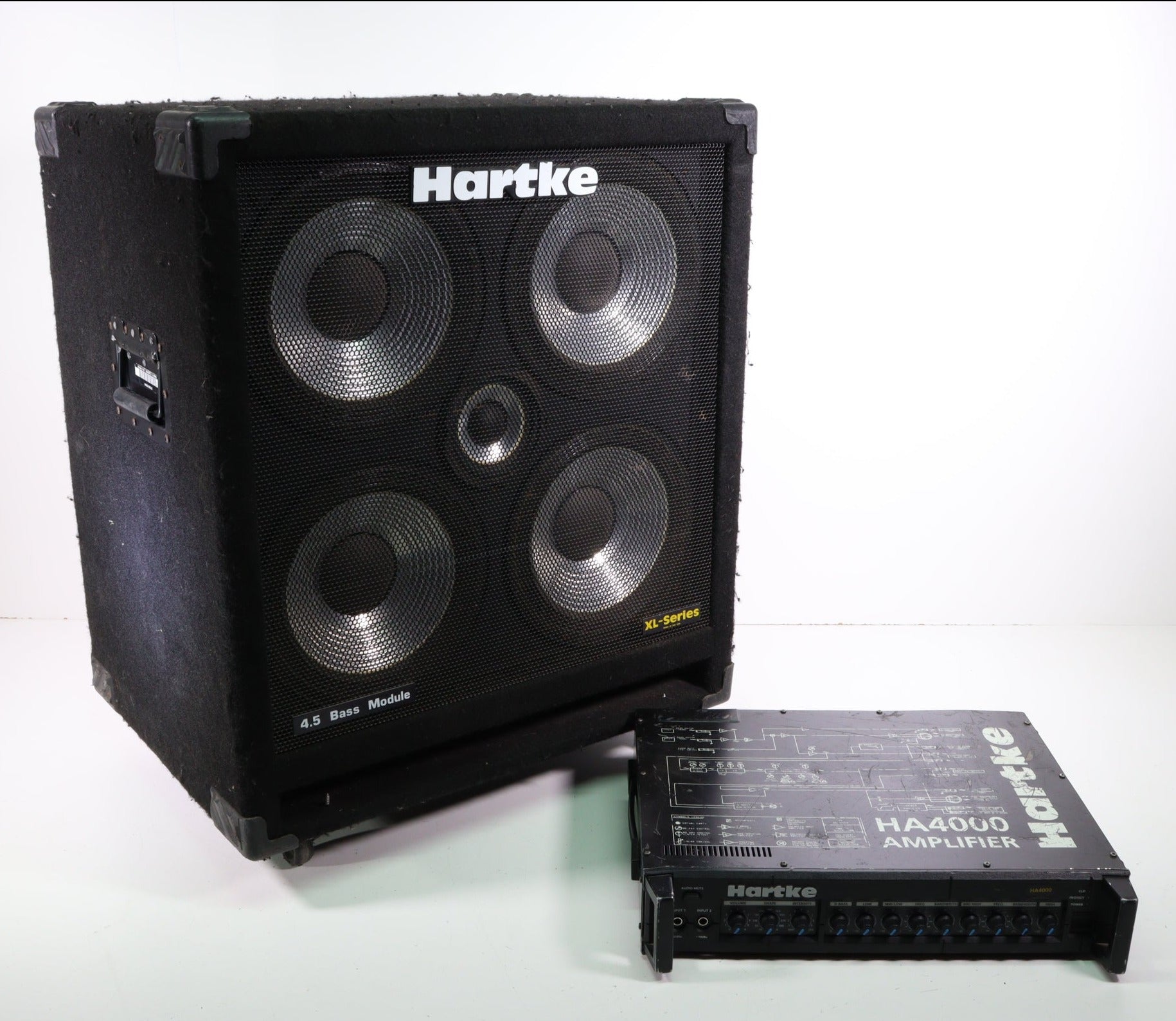 Hartke Bass System (4.5XL Bass Cabinet and HA4000 Bass Amplifier)