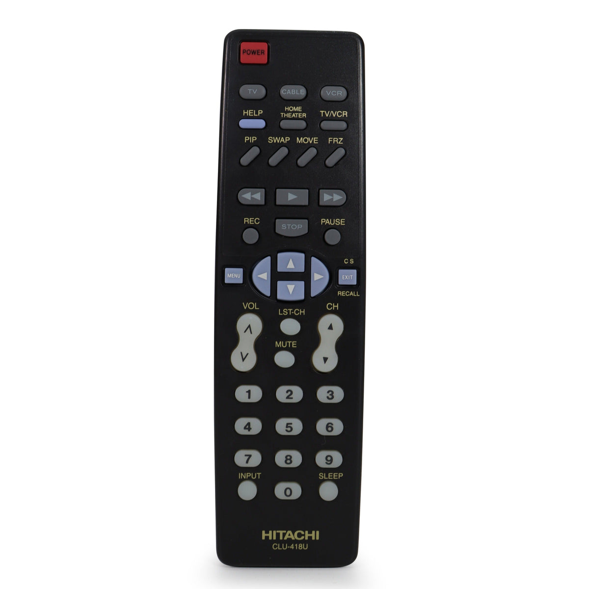 Hitachi CLU-418U Remote Control for Color TV 27CX7B and More ...