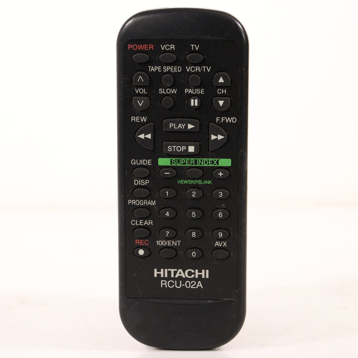 Hitachi RCU-02A Remote Control for VCR VT-FX530 and More — SpenCertified