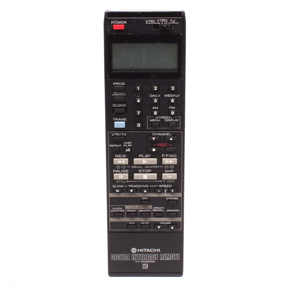 Hitachi VT-RM2600A Digital Interface Remote Control for TV/VCR VT2605A ...