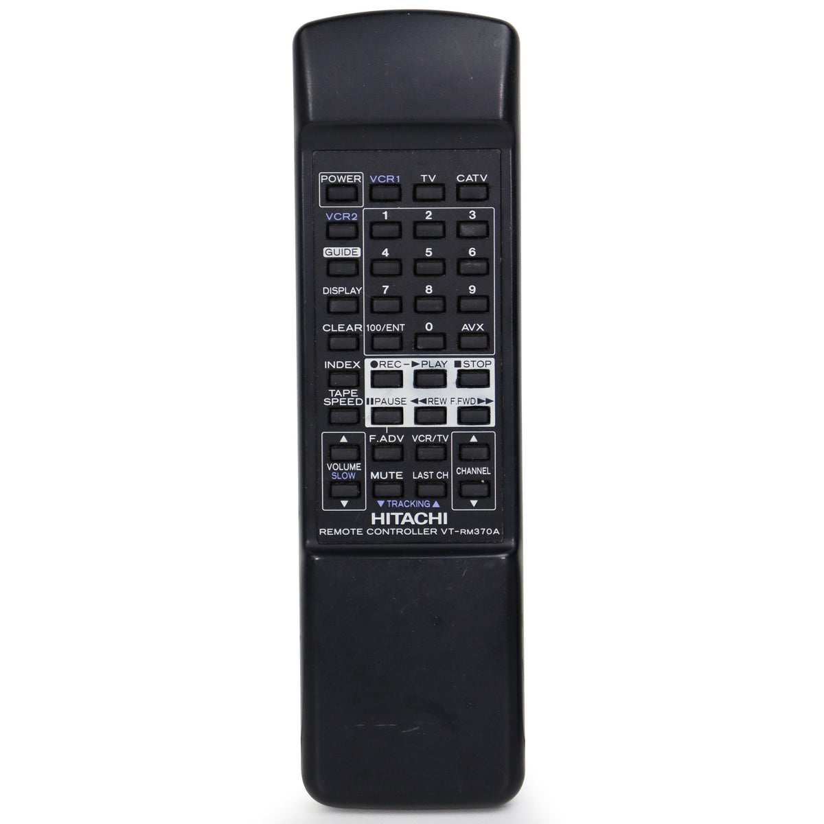 Hitachi VT-RM370A Remote Control for VCR VT-F370 and More — SpenCertified