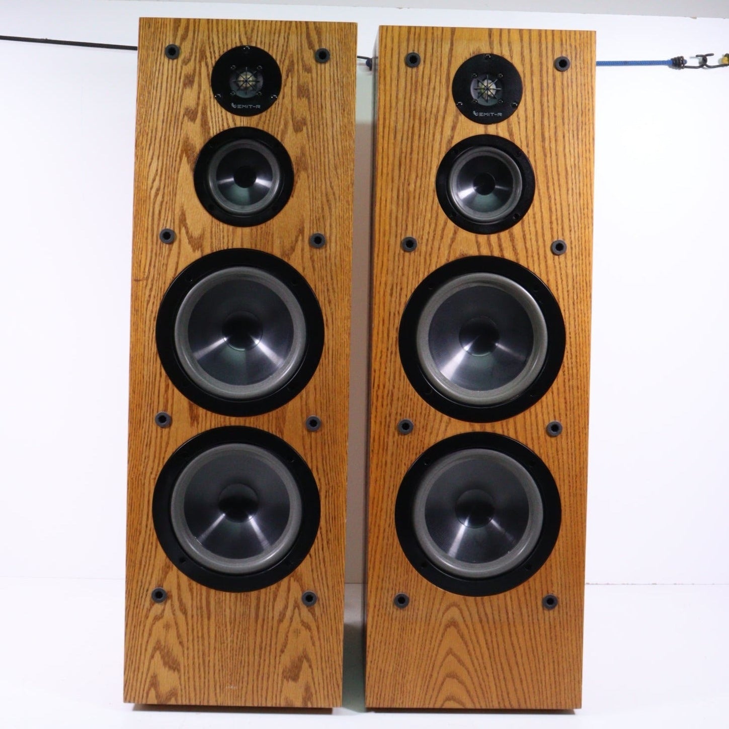 Infinity Crescendo CS-3007 Dual 8" Woofer Tower Speaker Pair Bi-Ampabl ...